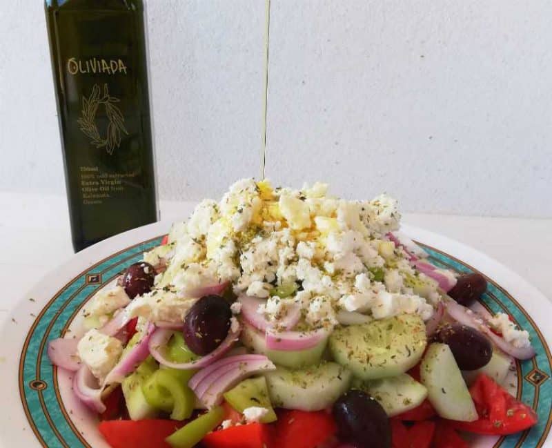 Greek Salads With Or Without Feta Cheese - 2 Yummy Recipe Variations